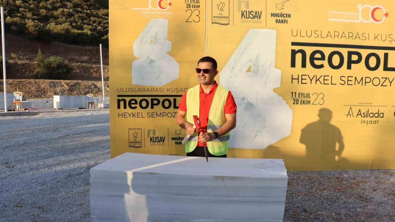 4. Uluslararası Kuşadası Neopolis Heykel Sempozyumu başladı - Aydın Haber, Son Dakika Aydın ...